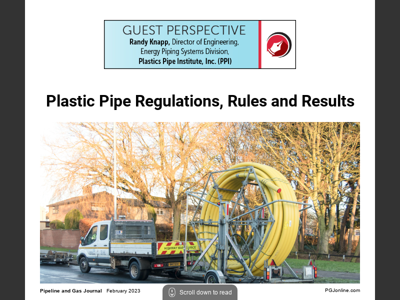 February 2023PPI Plastic Pipe Regulations Knapp