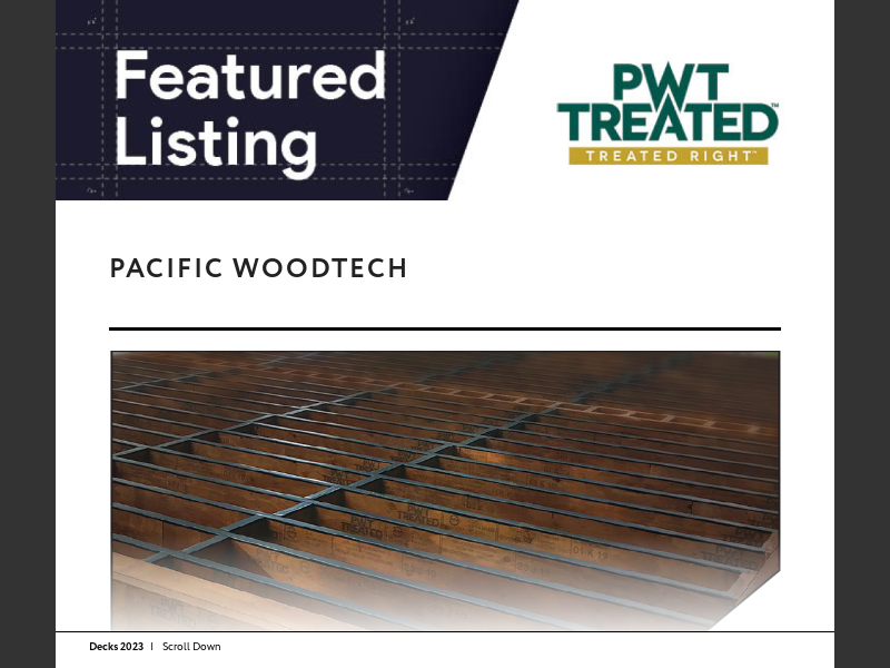 Decks 2023Featured Listing Pacific Woodtech