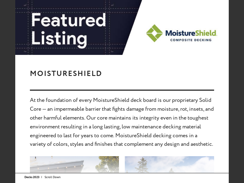 Decks 2023Featured Listing MoistureShield