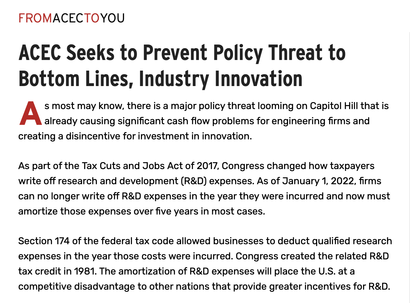 Issue Four 2023From ACEC to You