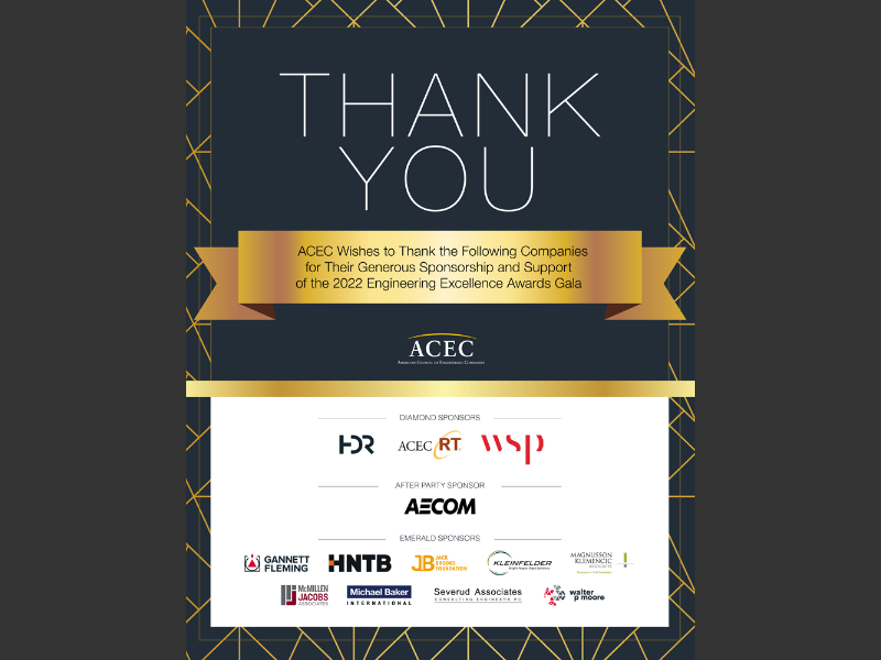 Summer 2022ACEC 2022 EEA Gala Sponsor Appreciation