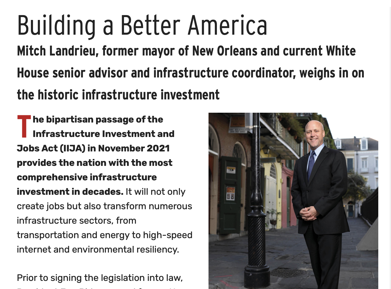 Winter 2022Building a Better America
