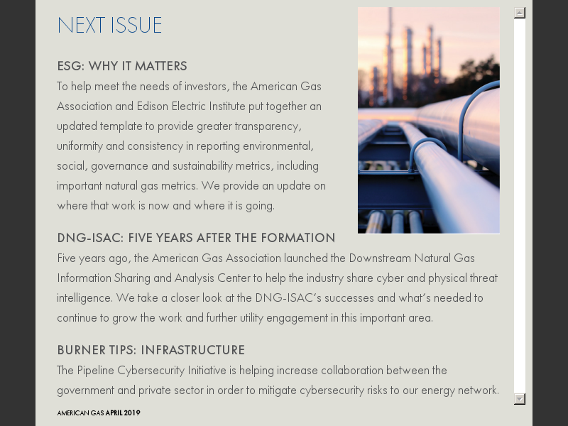 American Gas - April 2019Next Issue