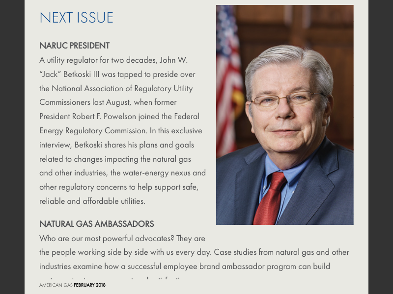 American Gas - February 2018Next Issue