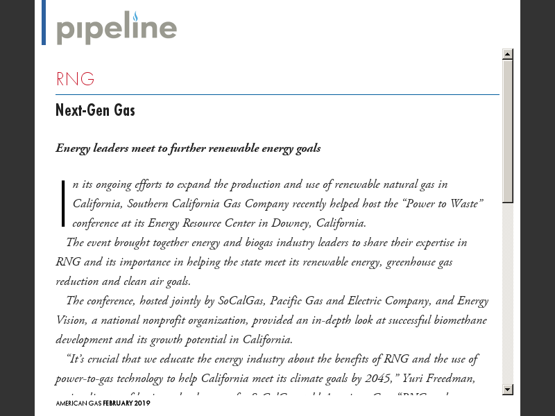 American Gas - February 2019Next-Gen Gas