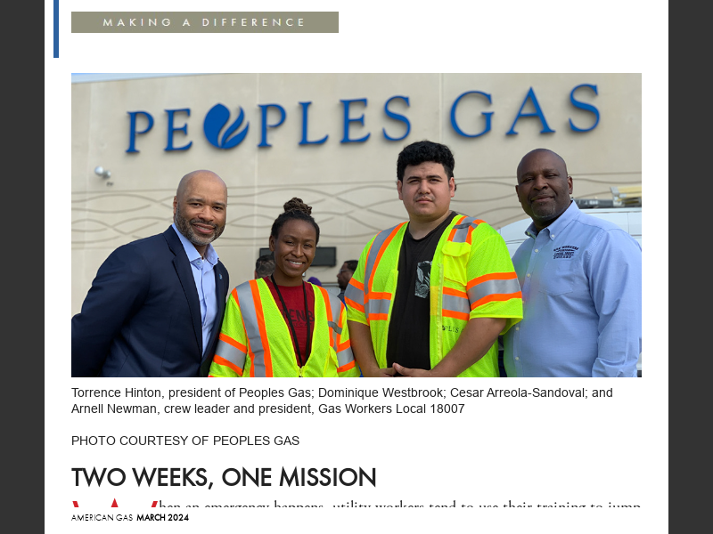 American Gas - March 2024Two Weeks, One Mission