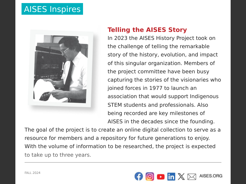 Fall 2024AISES Inspires-News