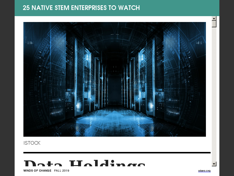 Fall 201925 Native STEM Enterprises to Watch