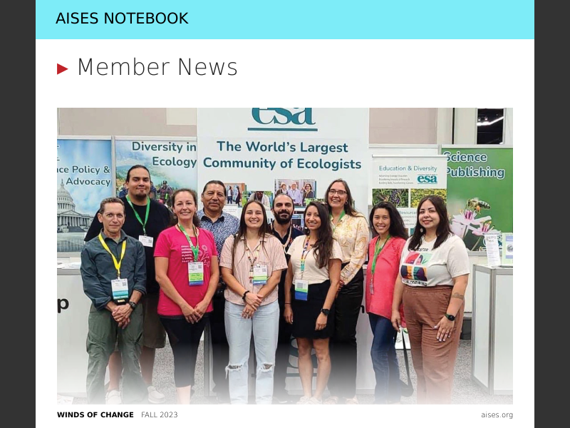 Fall 2023AISES Notebook_Member News
