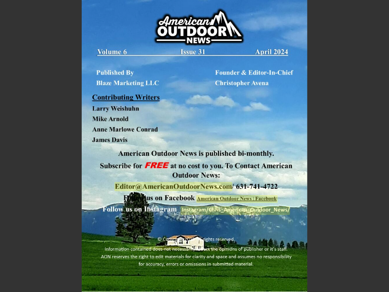 April 2024American Outdoor News Masthead