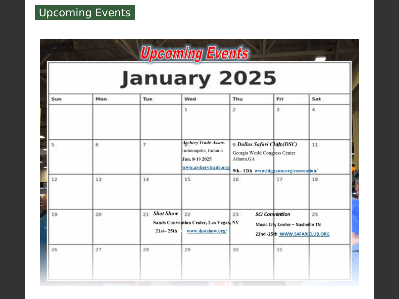 August 2024Upcoming Events