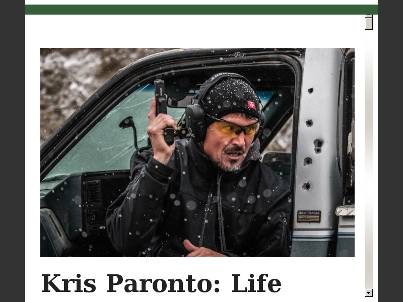 Fall 2018Kris Paronto: Life After Benghazi