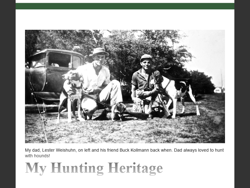 Fall 2020My Hunting Heritage