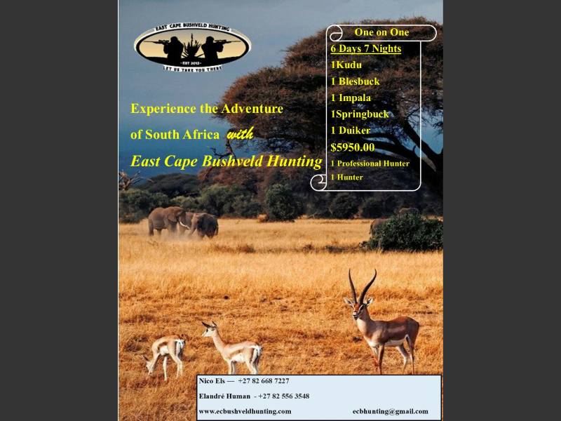 February 2024Eastern Cape Bushveld Hunting