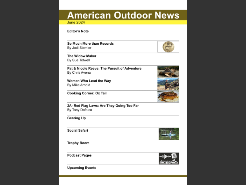 June 2024American Outdoor News Table of Contents