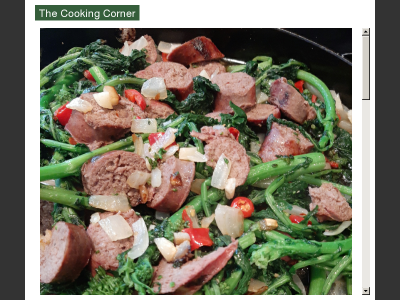 Winter 2019The Cooking Corner