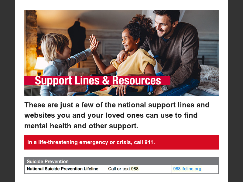Mental Health GuideSupport Lines & Resources