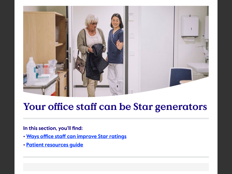 Stars Guidebook for Providers - 2024Your office staff can be Star ...