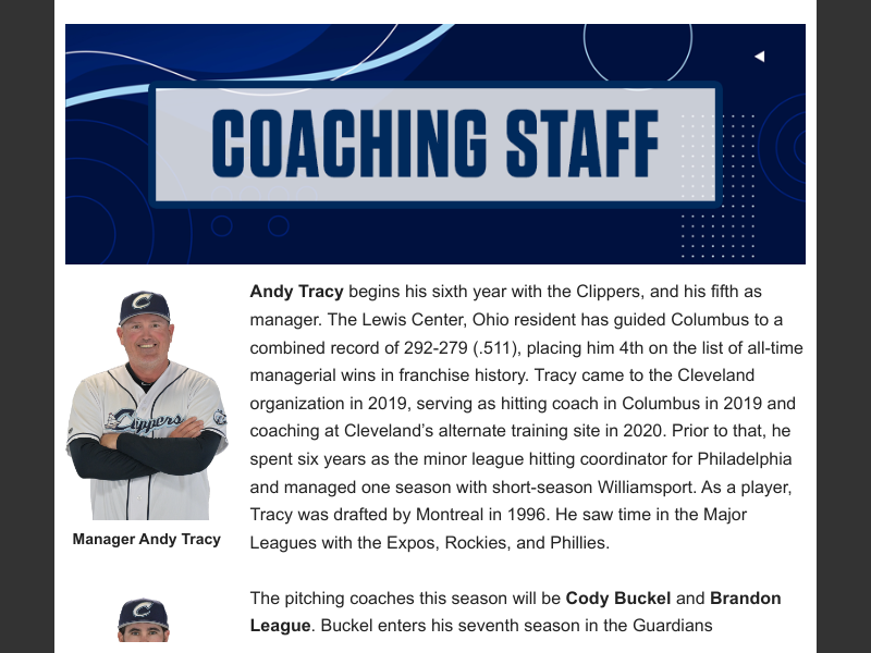 Issue 1Coaching Staff
