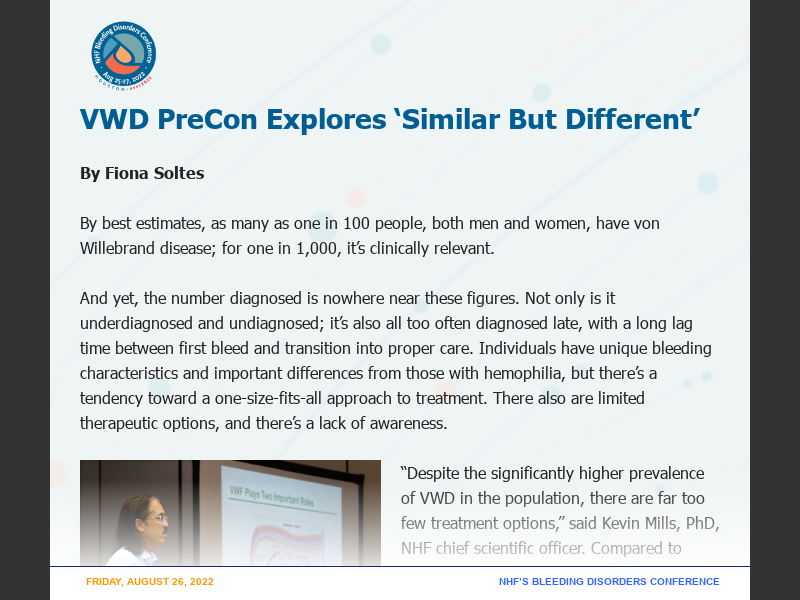 NHF Daily Fri., Aug. 26, 2022VWD