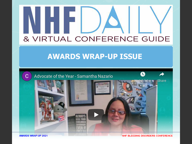 NHF Daily Awards Wrap-Up 2021Cover