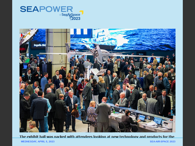 Seapower at SAS 2023 WednesdayExhibit Floor