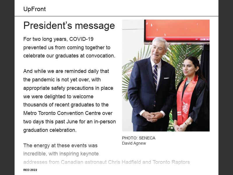 Red 2022President's Message
