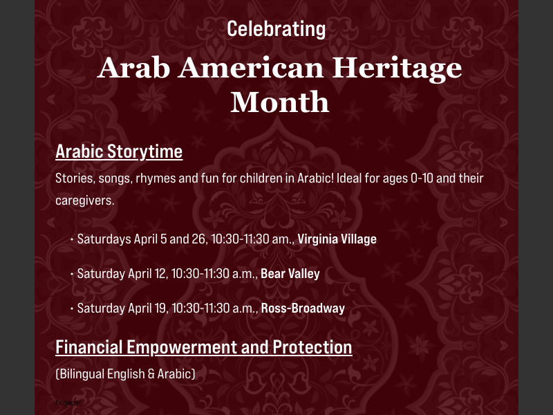 April 2025Celebrating Arab American Heritage Month