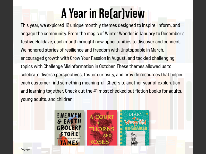 December 2024A Year in Re(ar)view