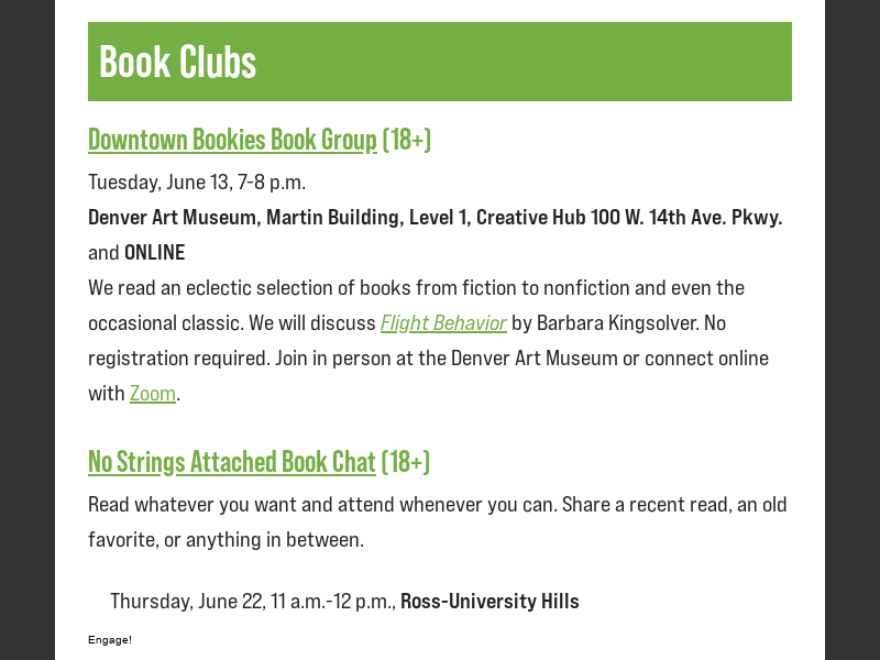 June 2023Book Clubs