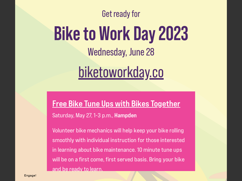 May 2023Get Ready for Bike to Work Day 2023