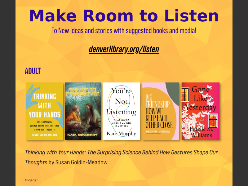 May 2024Make Room to Listen