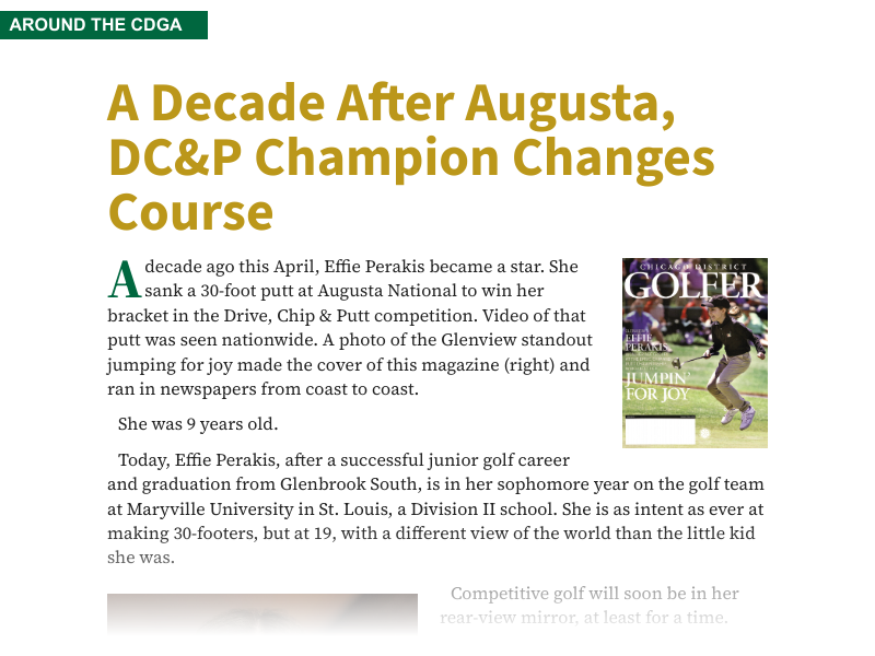 April 2025Around the CDGA: Effie Perakis