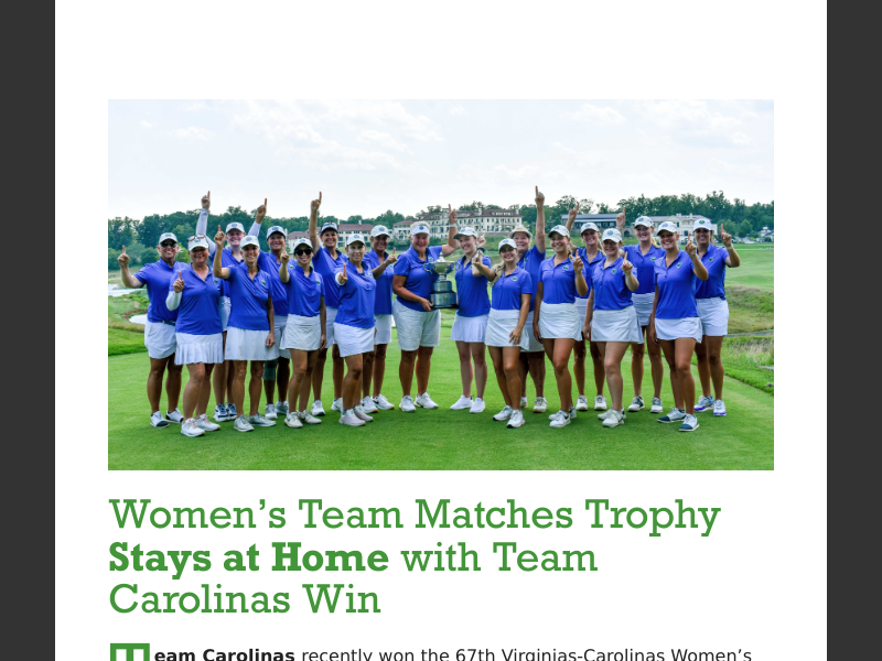 July 2024Virginias-Carolinas Women’s Team Matches