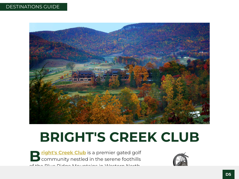 FSGA Traveler Spring 2025Bright’s Creek Club