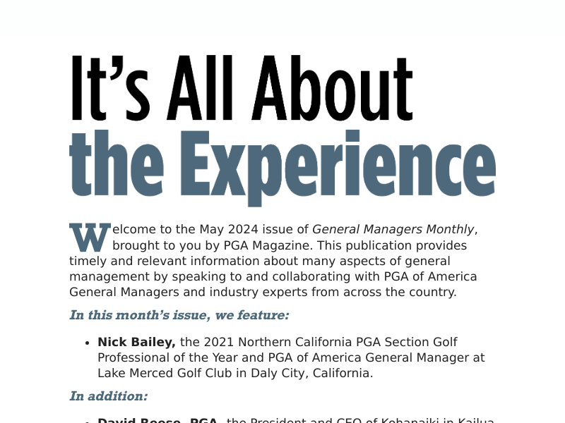 May 2024Editor's Letter
