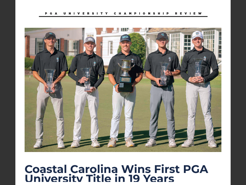 January 2025PGA University Championship Review