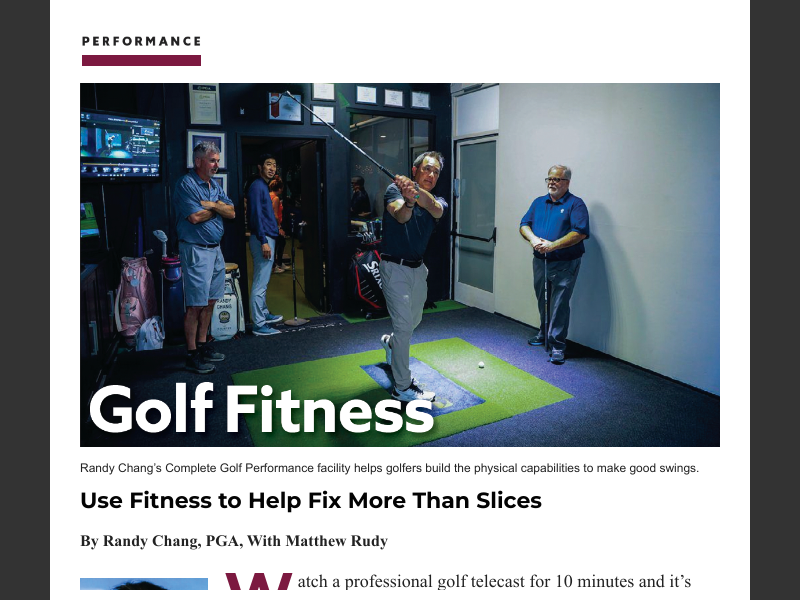 March 2026Performance: Golf Fitness with Randy Chang