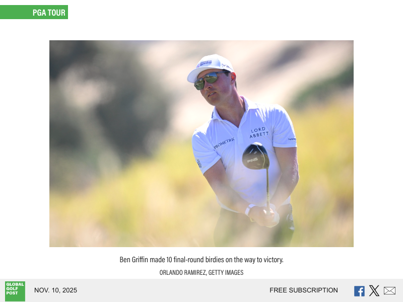 Nov. 10, 2025PGA Breakout
