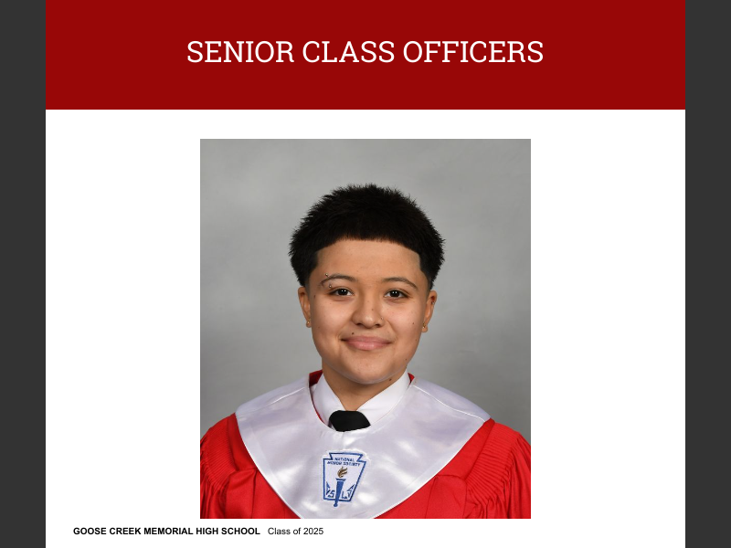 2025 GCM Graduation ProgramSenior Class Officers