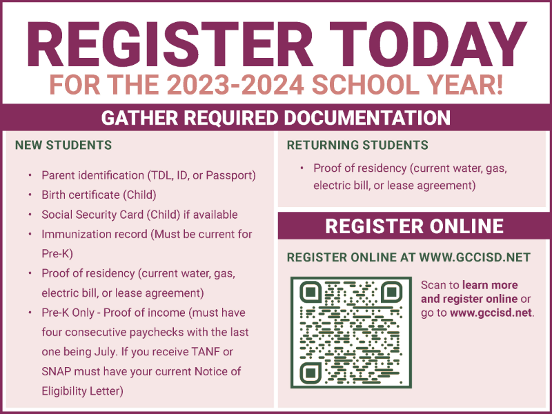Back to School 2023Student Registration