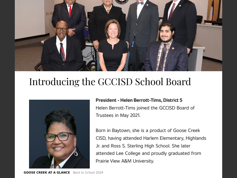 Back to School 2024School Board