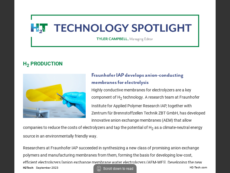 September 2023Technology Spotlight