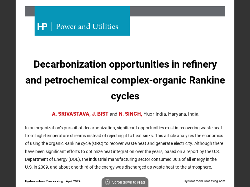 April 2024Power and Utilities—Srivastava (Fluor India)