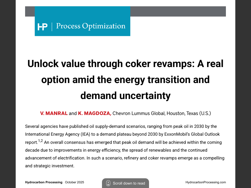 October 2025Process Optimization—Manral (Chevron Lummus Global)