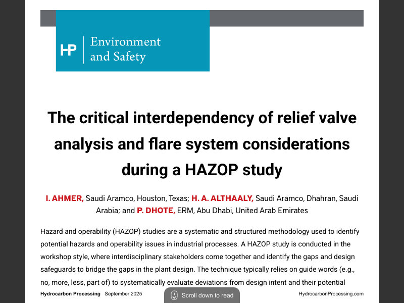 September 2025Environment and Safety—Ahmer (Saudi Aramco)