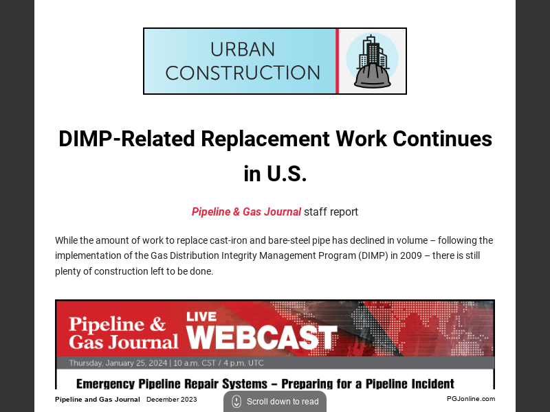 December 2023Urban Construction—PGJ Staff