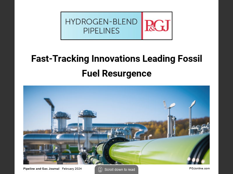 February 2024Hydrogen-Blend Pipelines—Nemec (PG&J Contributing Editor)