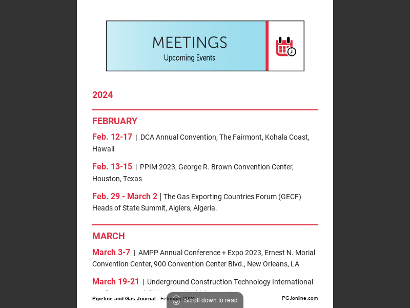February 2024Meetings