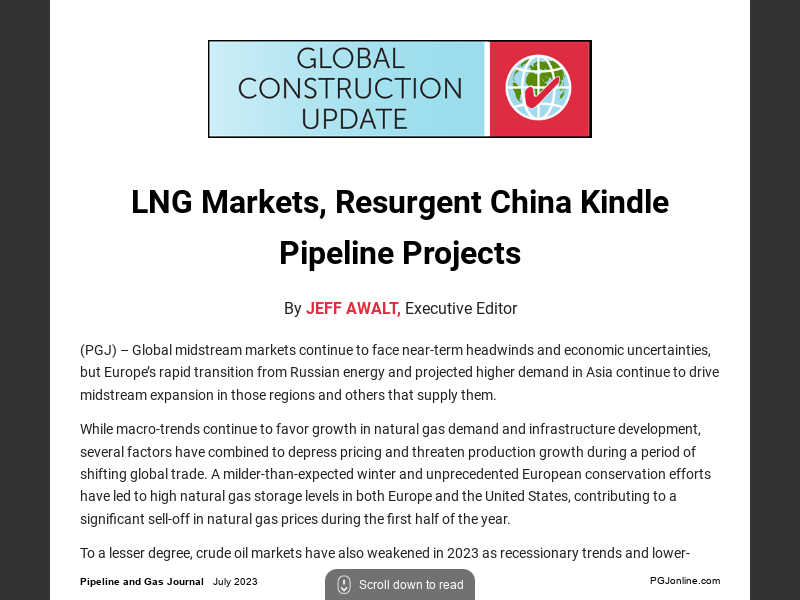 July 2023Global Construction Update—Awalt